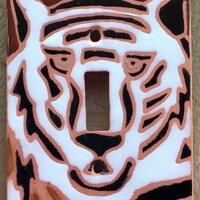TIGER PRINT Single Light Switchplate Wall Decor - Etsy