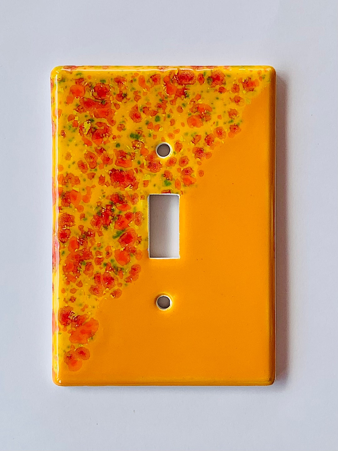 Decorative Light Switch Covers, Orange Crush Explosion, Single Toggle ...