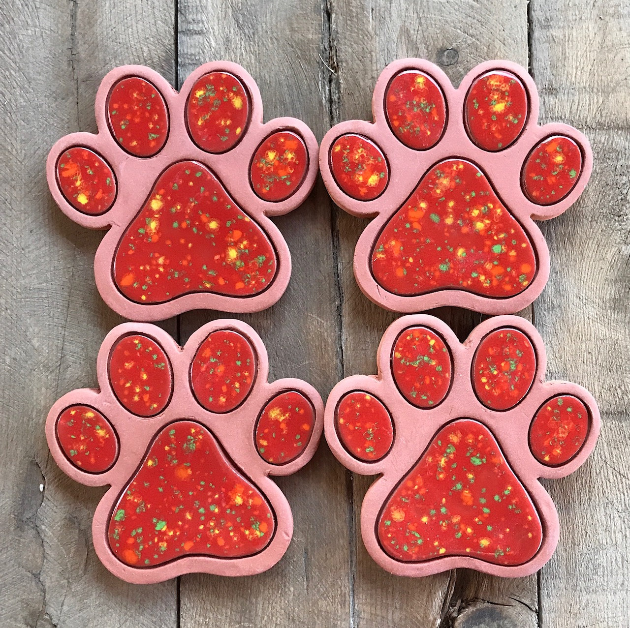 PAWsitively adorable Pet gift Red absorbent dog paw - Etsy