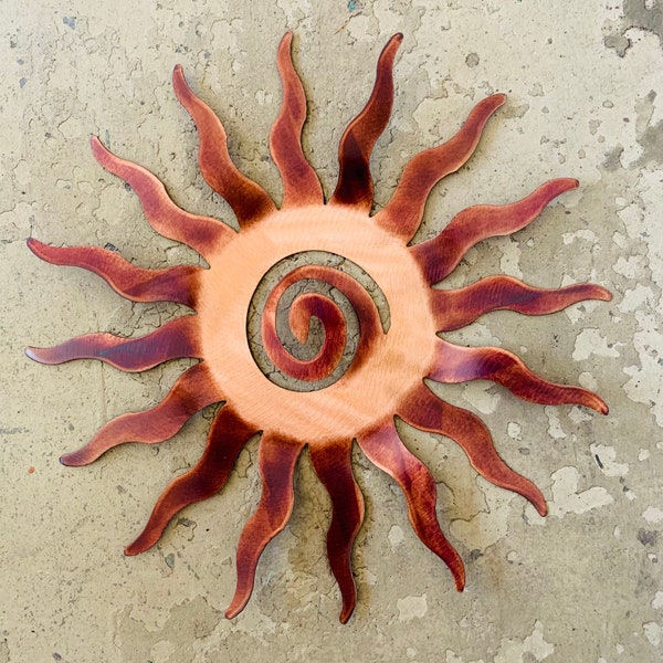 Copper Sun Wall Art - Etsy