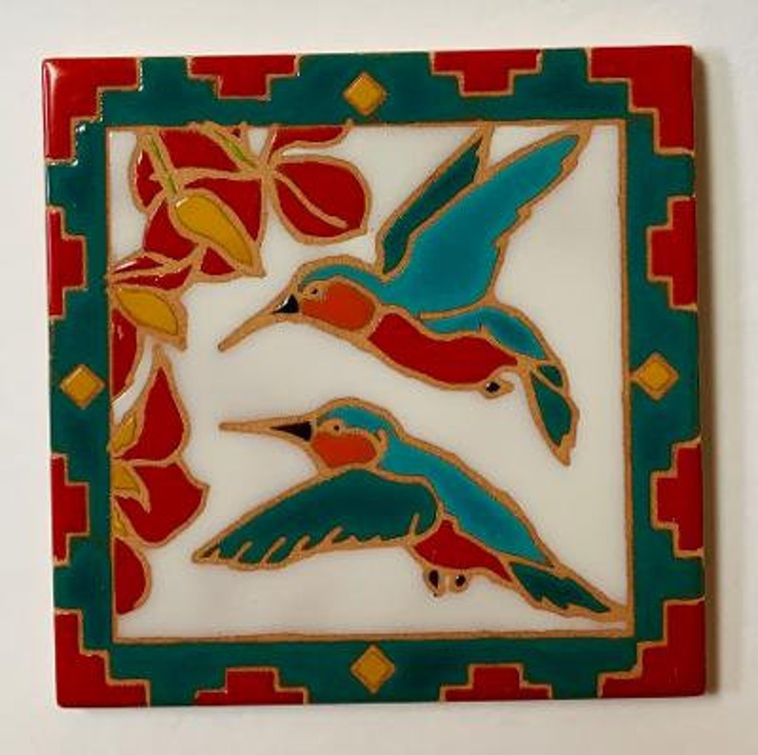 Hummingbird, Red Breasted, Bird Lovers,335, 6x6 Decorative Tile, Trivet ...