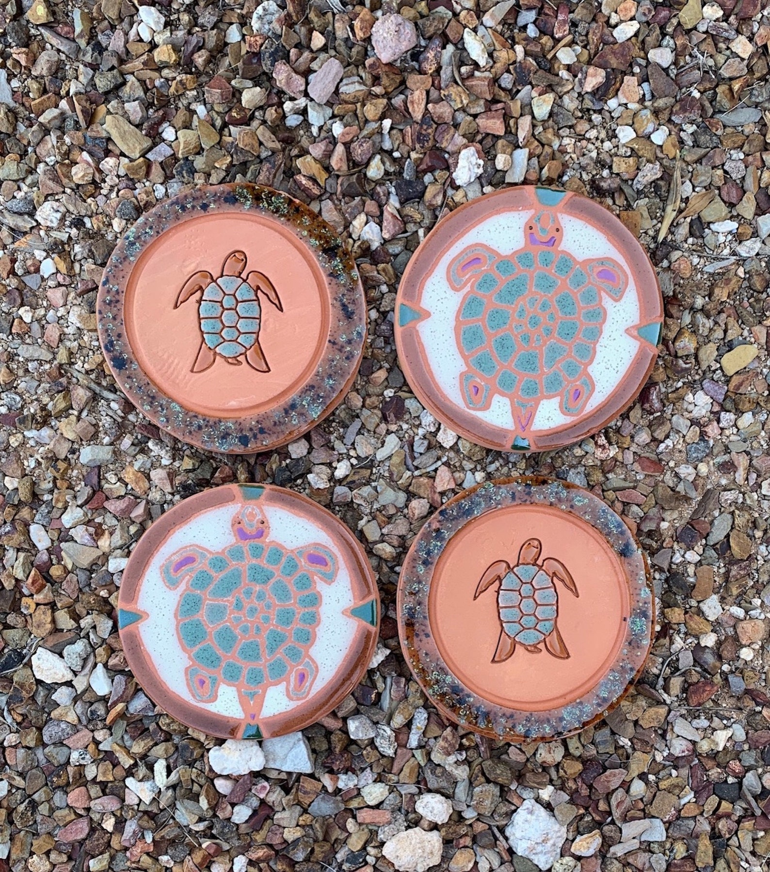 Turtle Coasters, Coaster Sets, Set of 4, Absorbent Coaster - Etsy