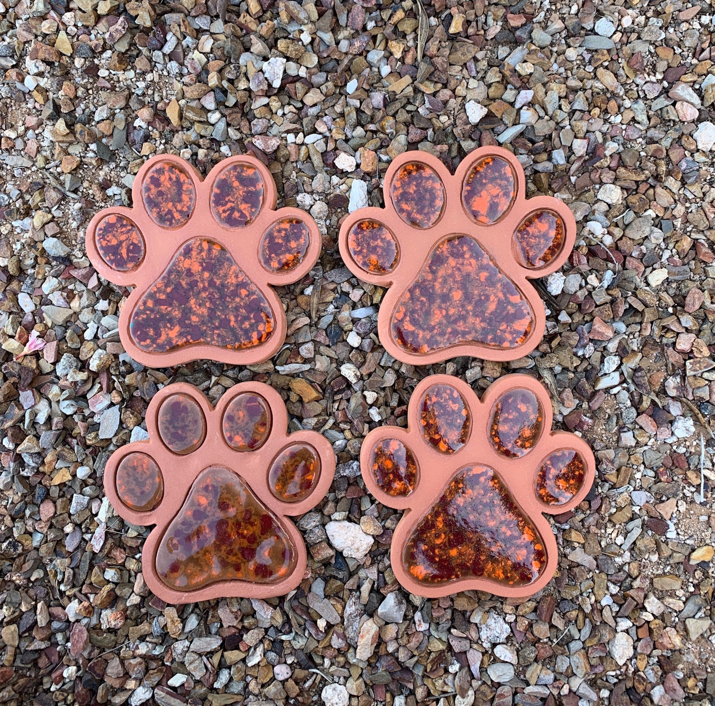 PAWsitively adorable Paw Coaster Set of 4 dog coaster set | Etsy