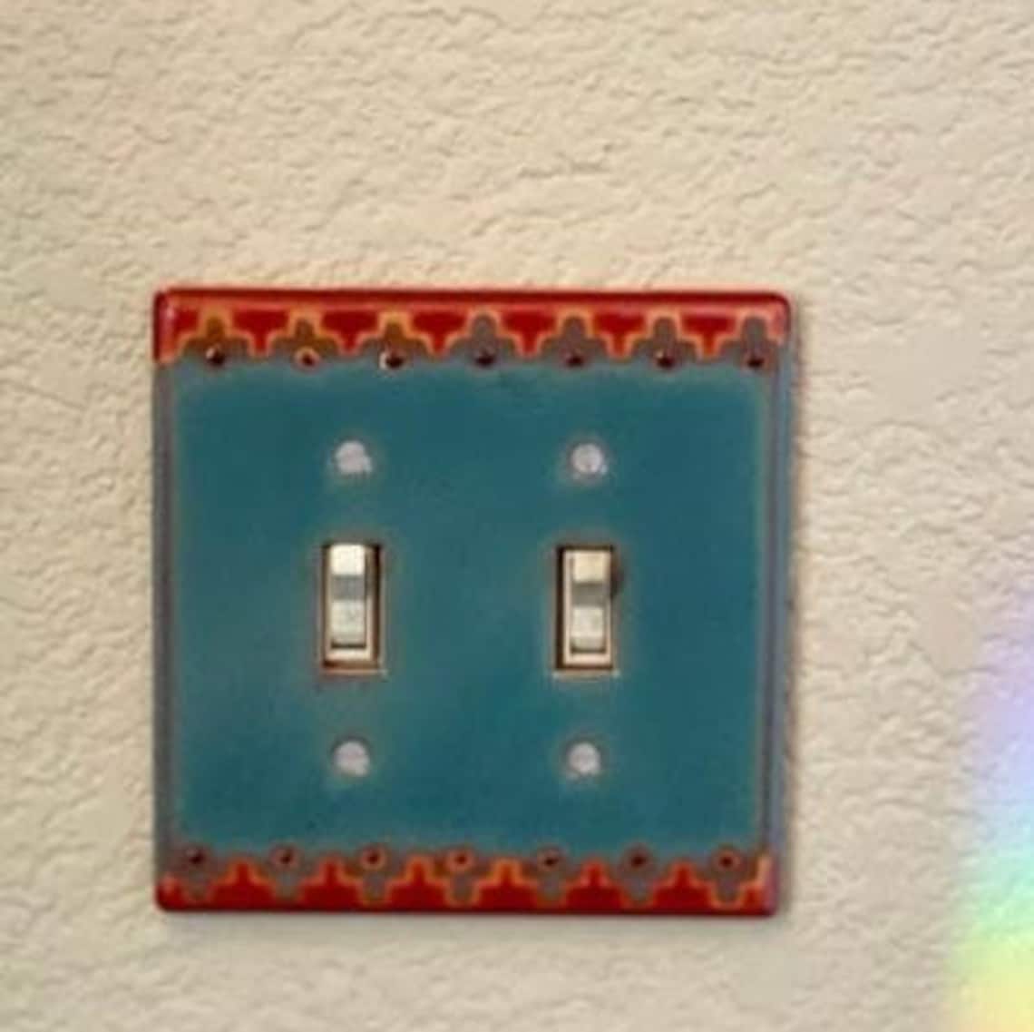 Decorative Switch Plates Border Design Southwest Design | Etsy