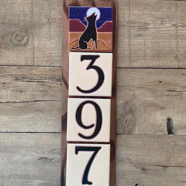 House Number Sign Black Background With White Numbers - Etsy