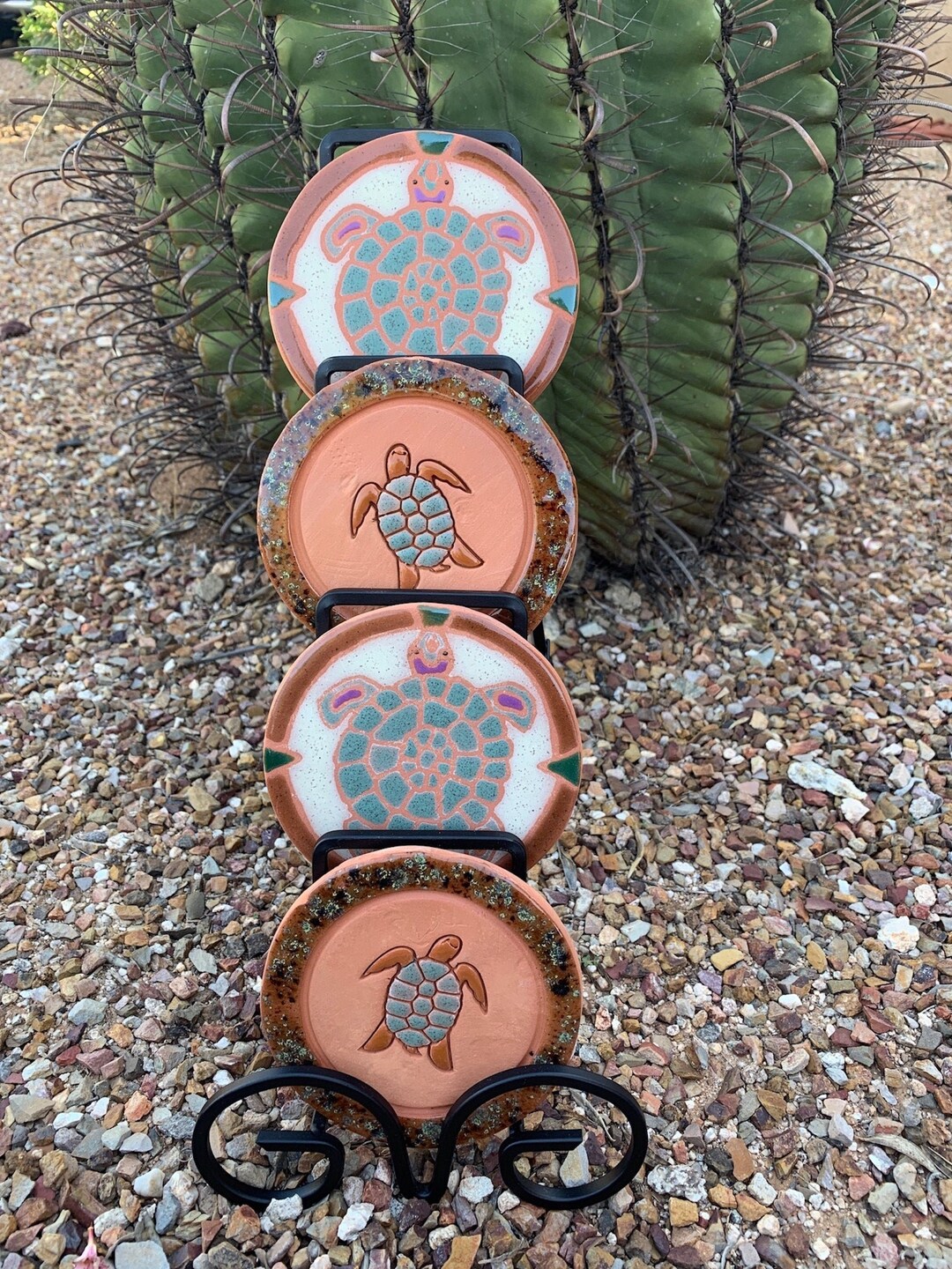 Turtle Coasters, Coaster Sets, Set of 4, Absorbent Coaster - Etsy