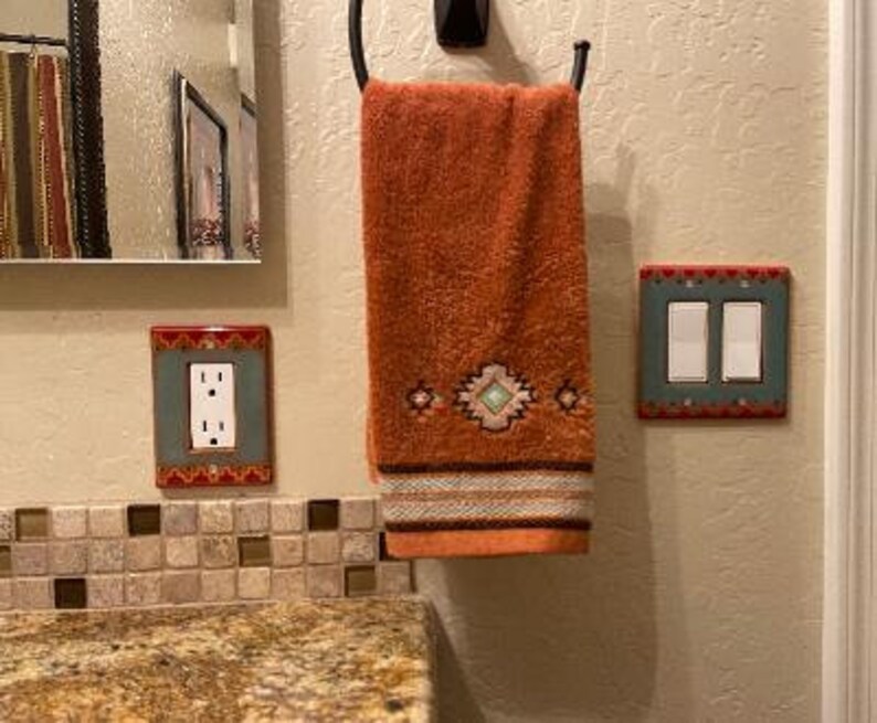 Decorative Switch Plates, Border Design, Southwest Design, Western ...