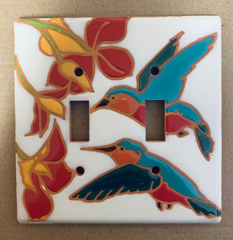 Light Switch Cover Hummingbird Pair 335 Switch Plates - Etsy