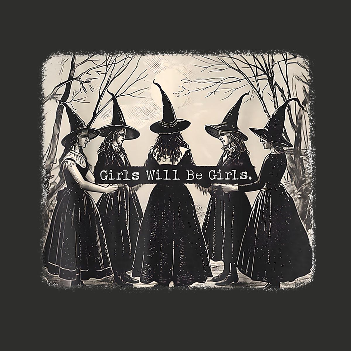 Girl Will Be Girl Funny Witch Halloween Vibes Feminist Png, Digital ...