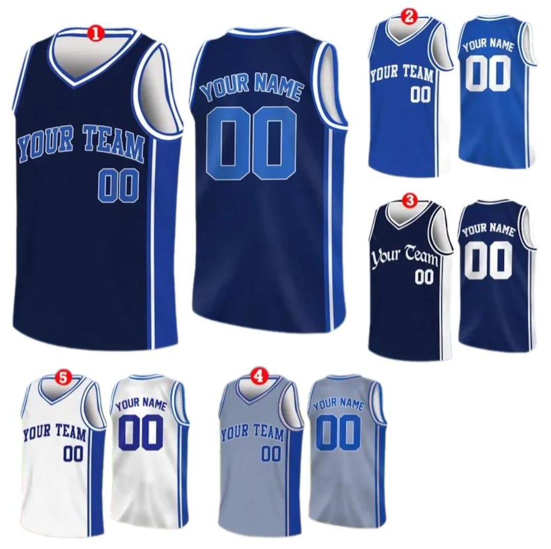 Custom Basketball Jersey, Personalized Team Name and Number Basketball ...