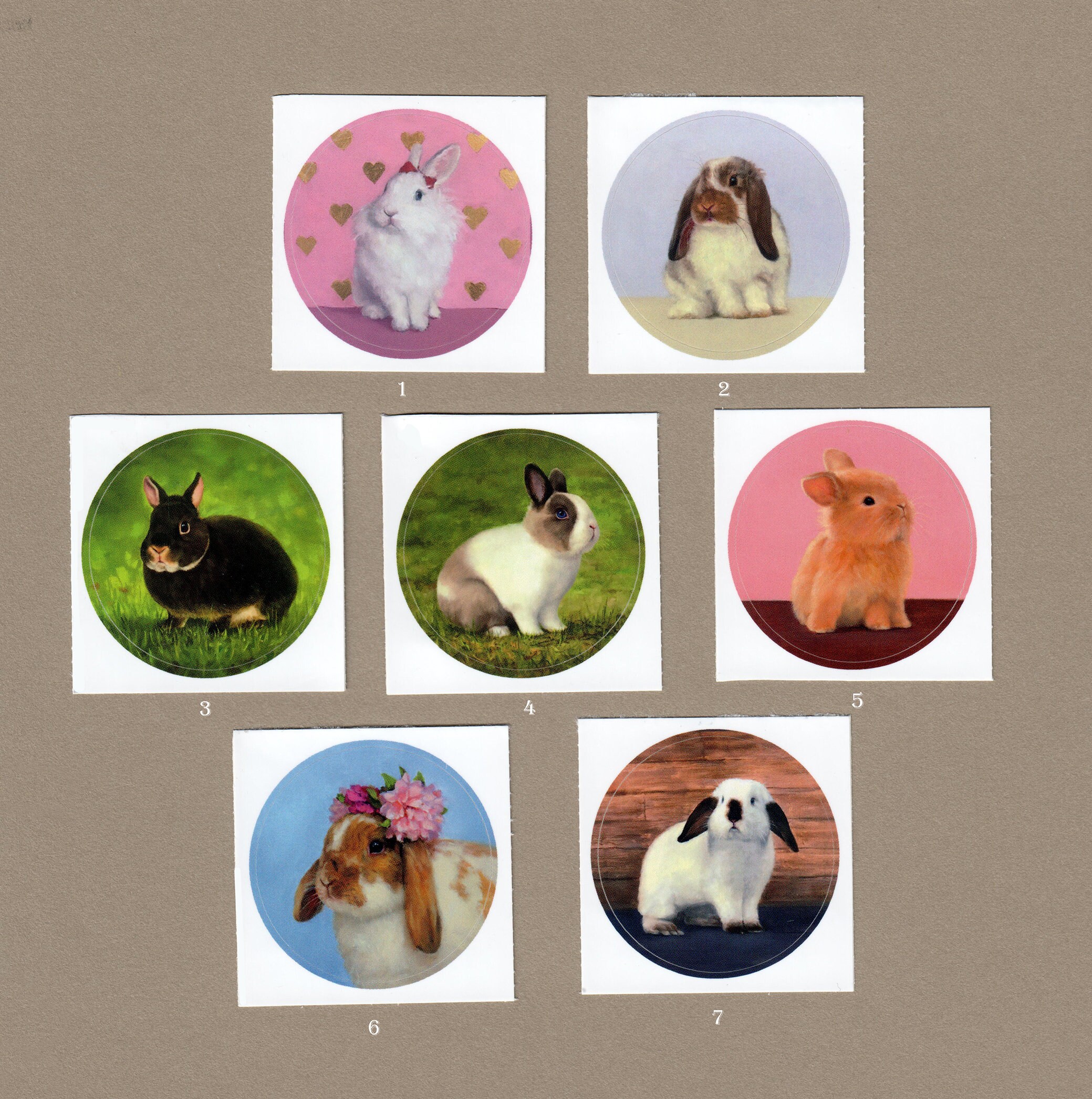 Bunny Stickers. Realistic Animal Stickers. Art Stickers. | Etsy