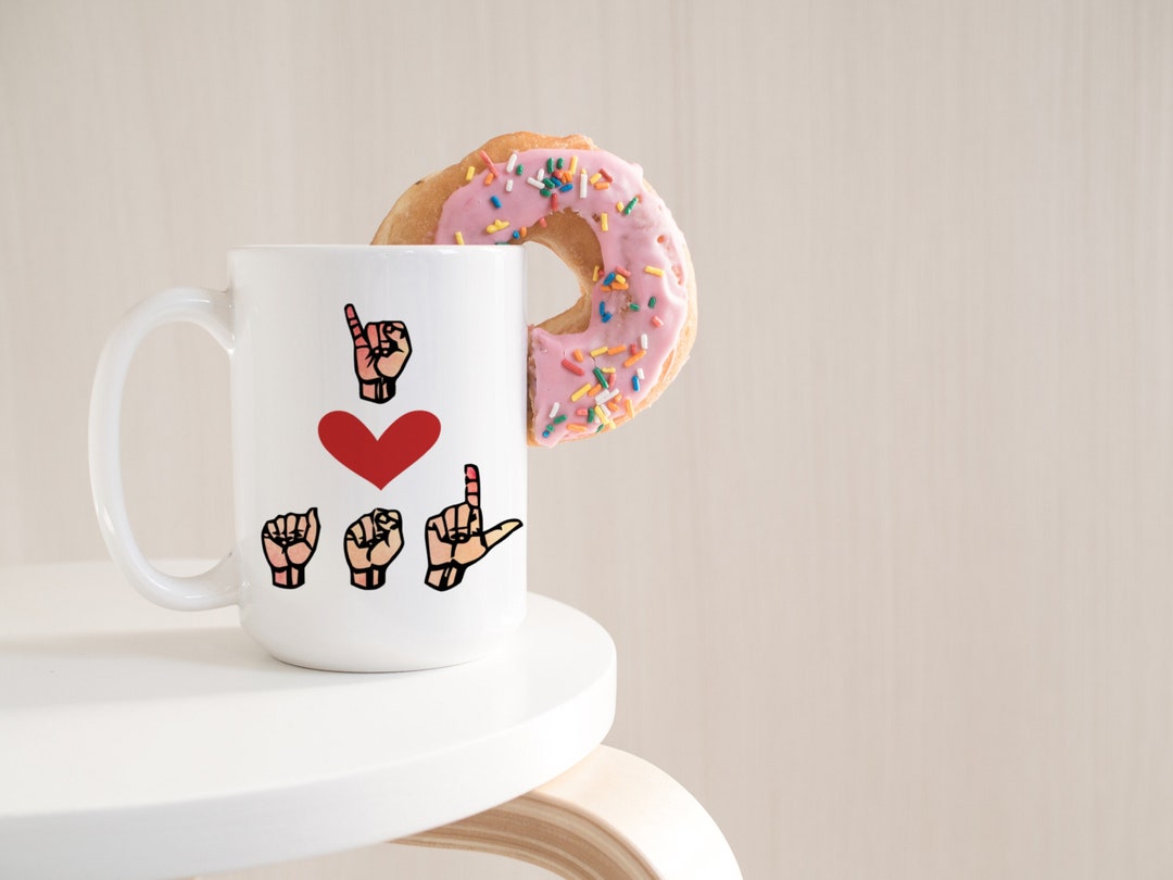 ASL Mug Sign Language Mug ASL Gifts I Love Sign Language - Etsy