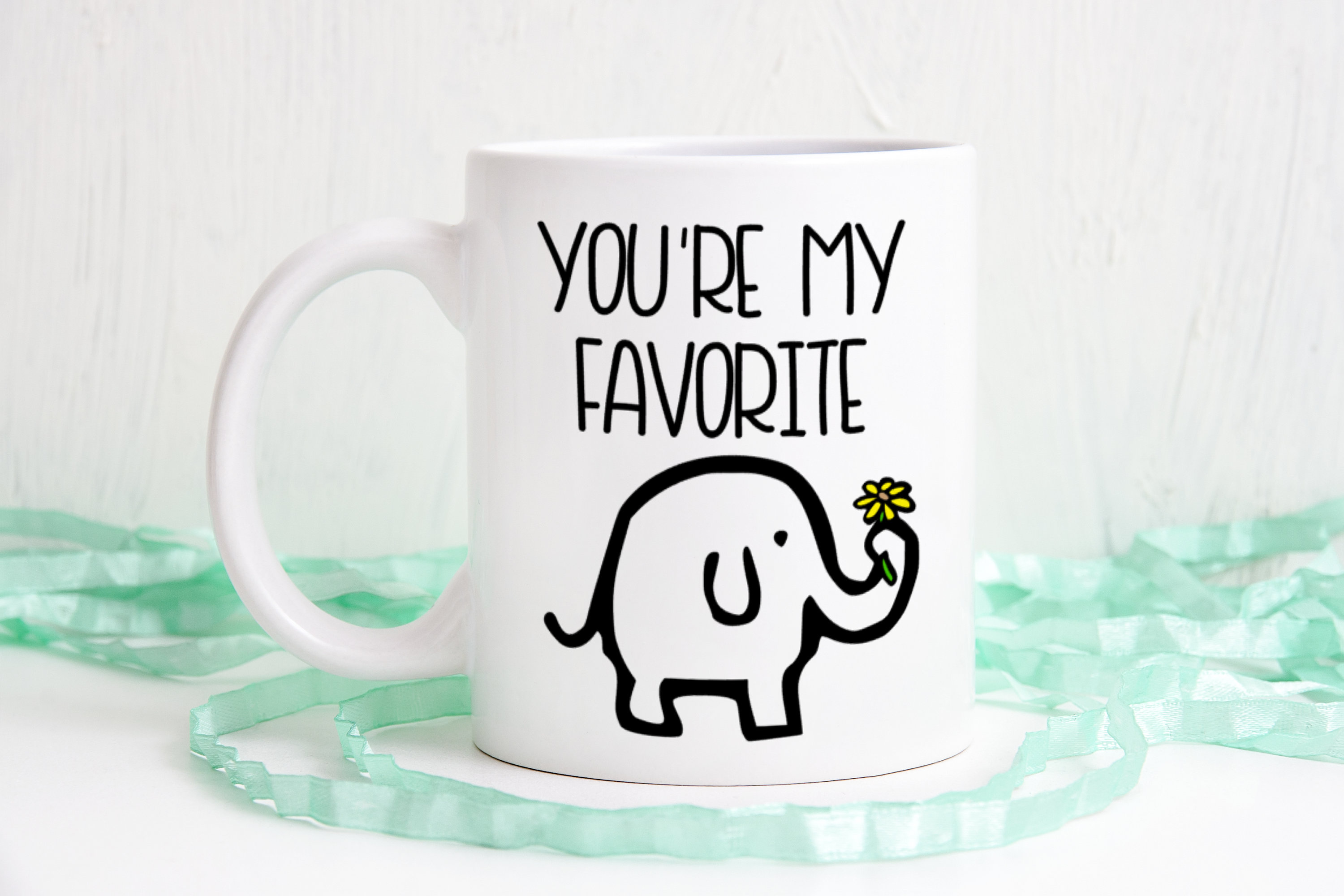 You're my favorite mug Custom mug elephant mug | Etsy