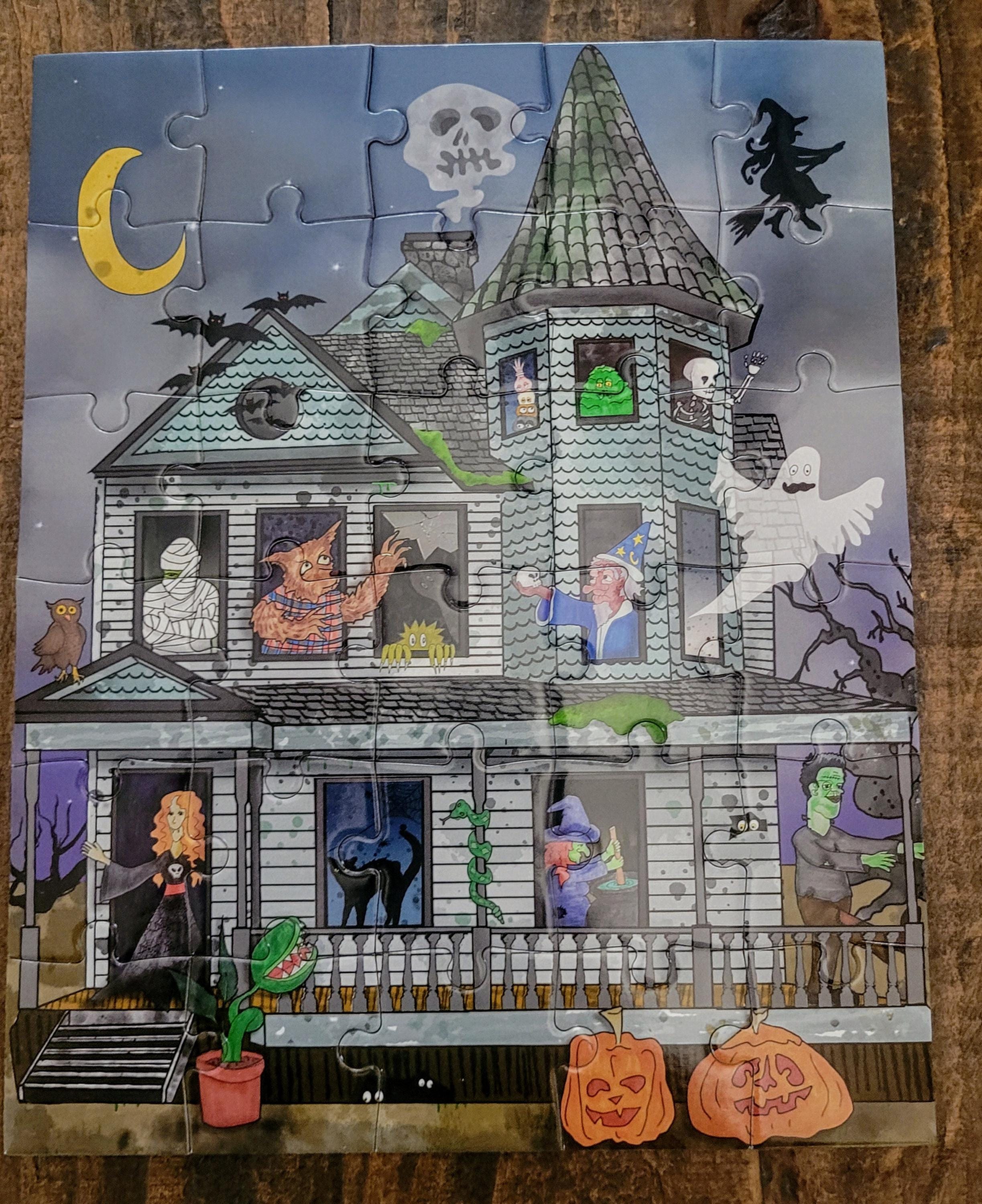 Ooky Spooky Haunted House 30 Piece Jigsaw Puzzle - Etsy