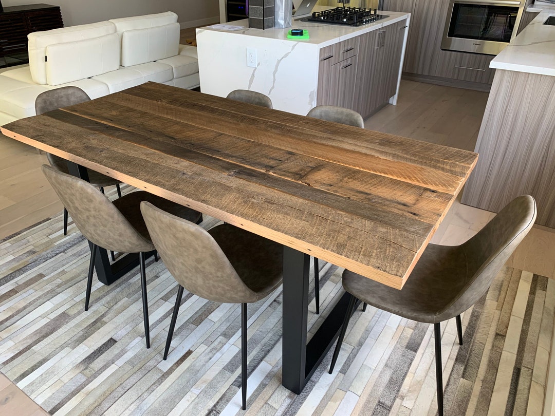 Appalachian Barnwood Dining Table, Rustic Dining Table, Industrial ...