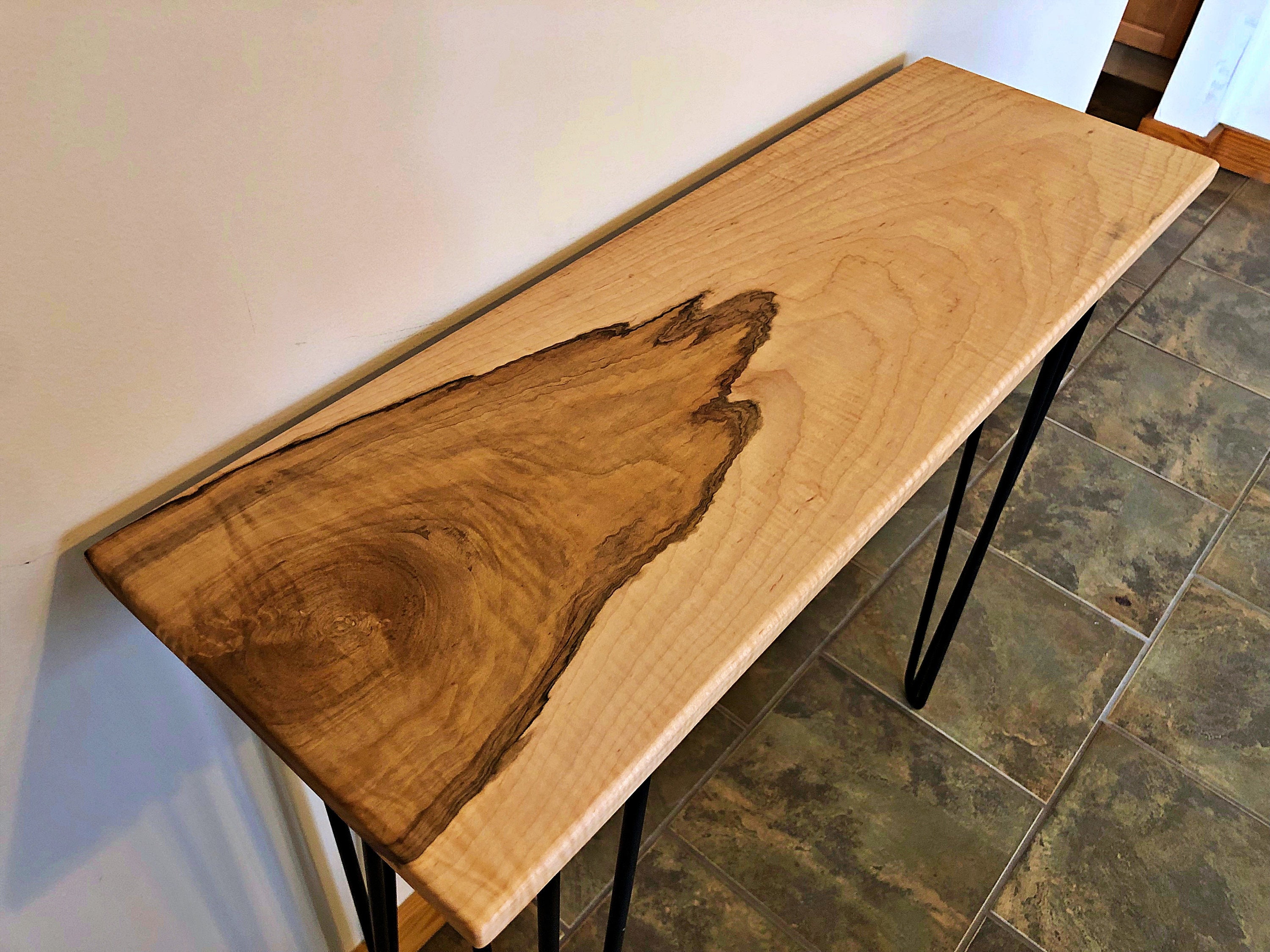 Home & Living Modern Hall Table Console Table Side Table Unique Wood ...