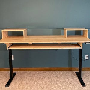 Custom Curly Maple Music Studio Desk, Recording Desk, Executive Desk ...