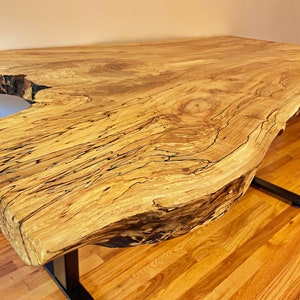 Live Edge Spalted Maple Standing Desk, Electric Sit/stand Desk, Custom ...