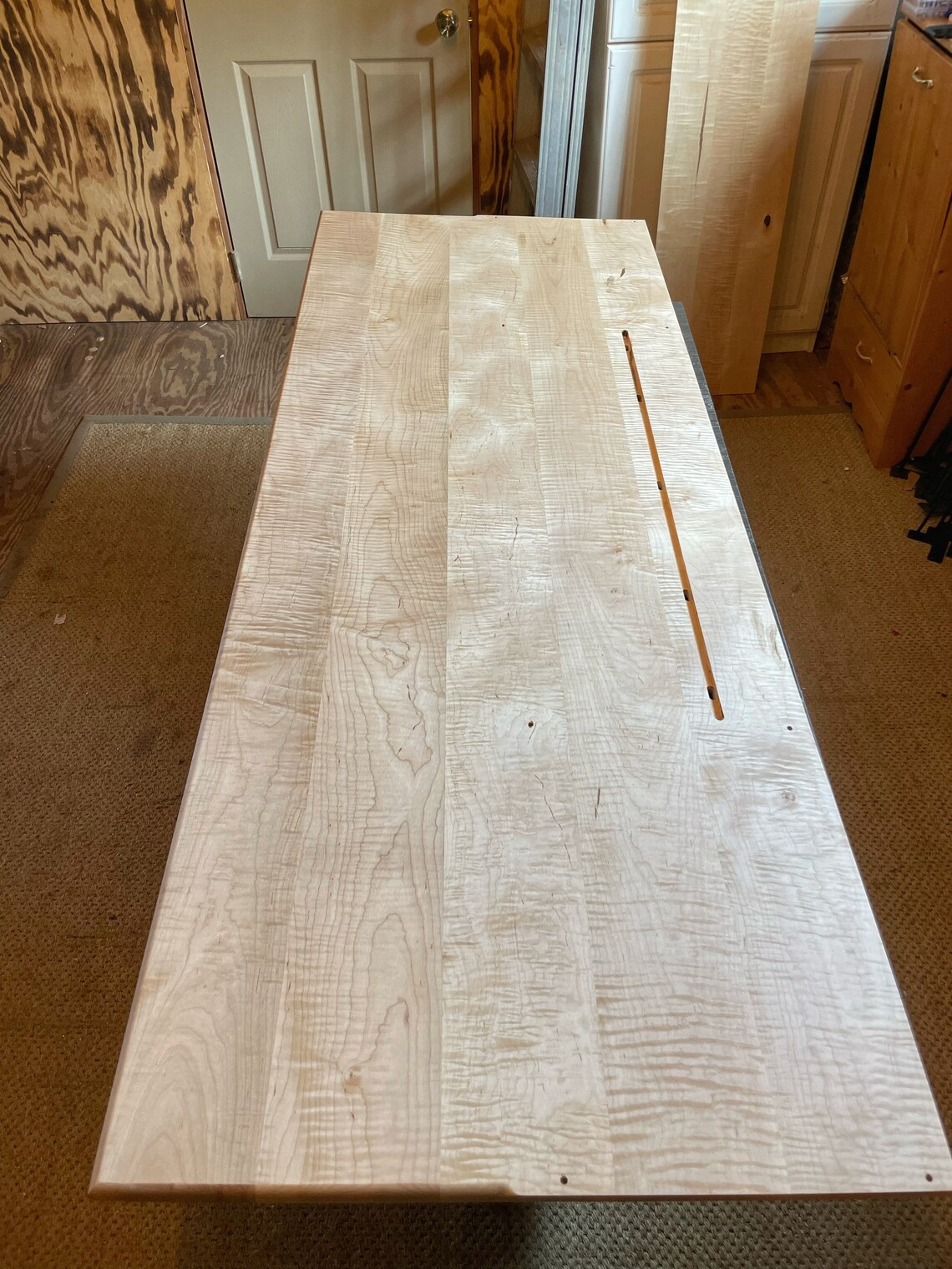 Custom Curly Maple Music Studio Desk, Recording Desk, Executive Desk ...