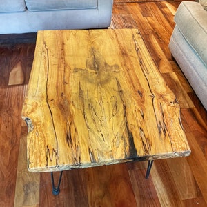 Bookmatched Spalted Maple Coffee Table - Etsy
