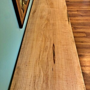 Appalachian Curly Maple Desk, Unique Wood Desk, Unique Hall Table ...