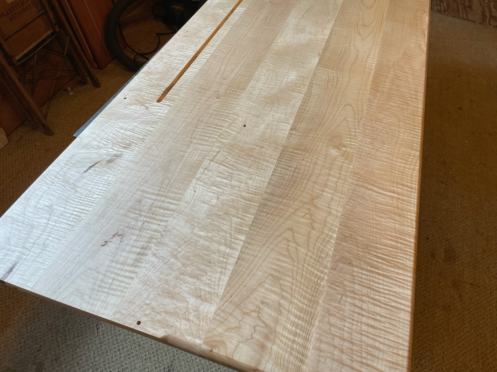 Custom Curly Maple Music Studio Desk, Recording Desk, Executive Desk ...