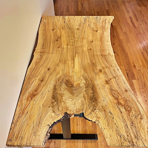 Live Edge Spalted Maple Standing Desk, Electric Sit/stand Desk, Custom ...