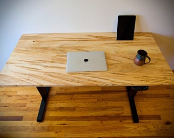 Maple Wood Standing Desk - Etsy