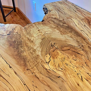 Live Edge Spalted Maple Standing Desk, Electric Sit/stand Desk, Custom ...