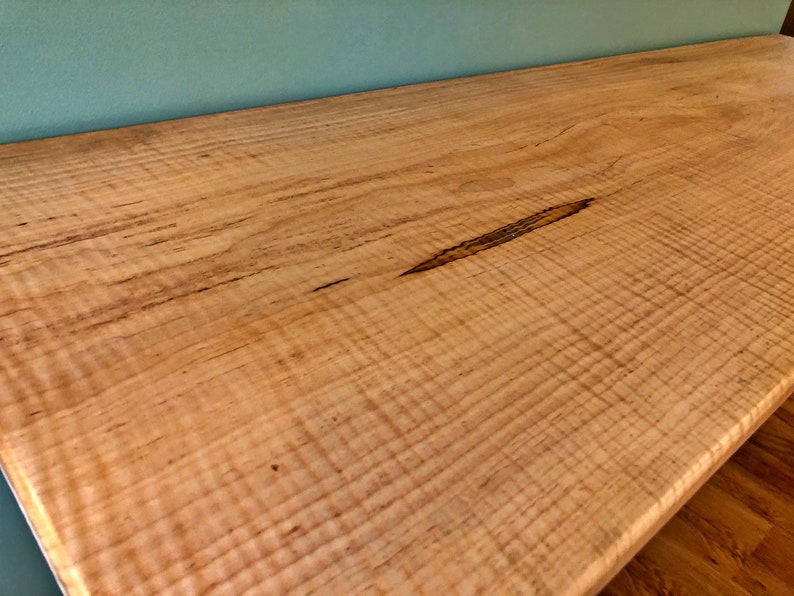 Appalachian Curly Maple Desk Unique Wood Desk Unique Hall | Etsy