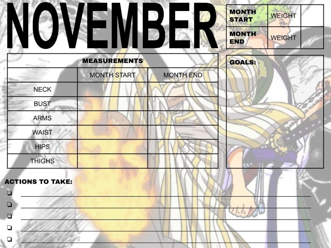 Anime/comic Fitness Tracker - Etsy
