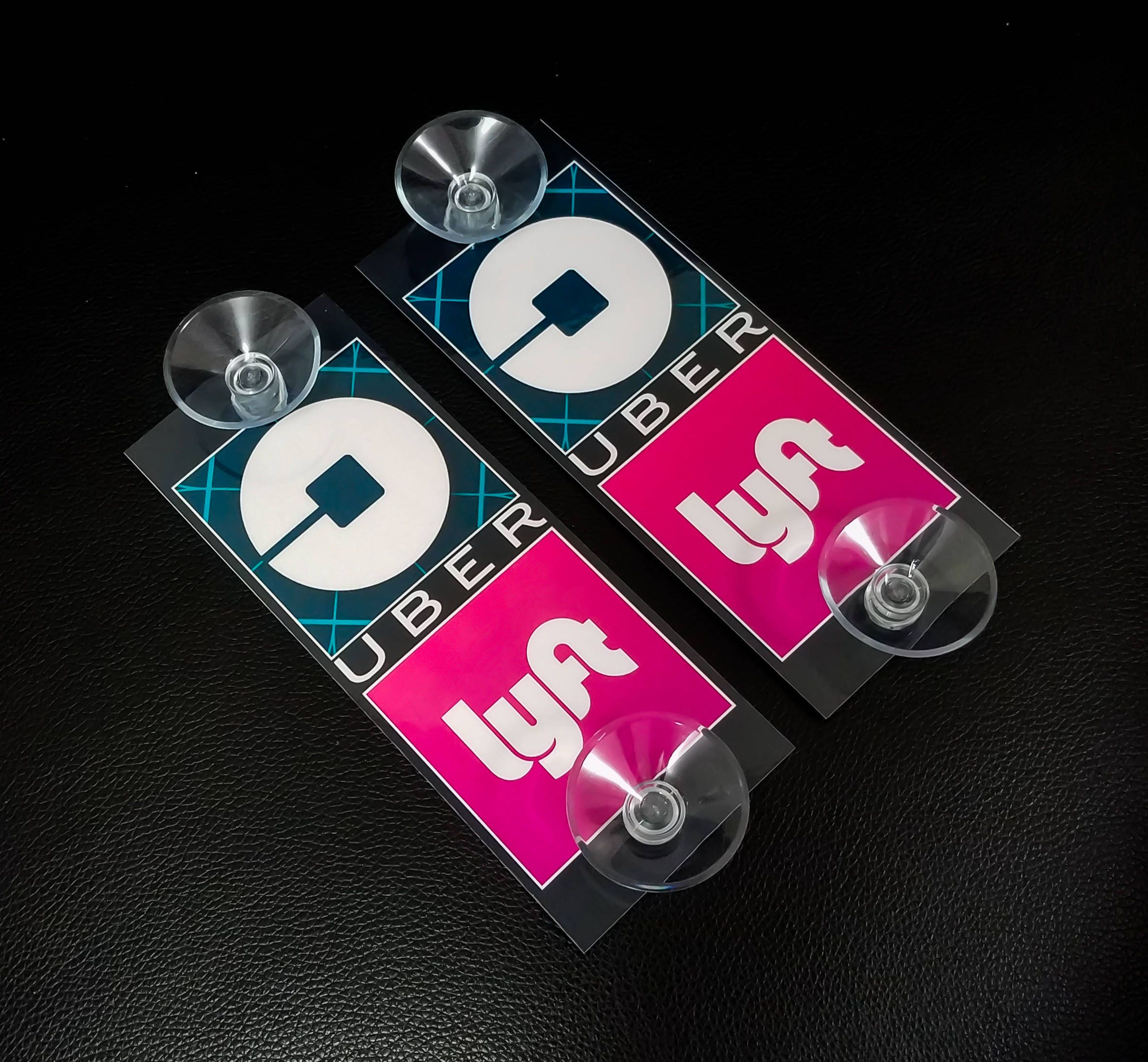 2 Uber Lyft Removable Custom Decal Sign Placard Rideshare New Etsy