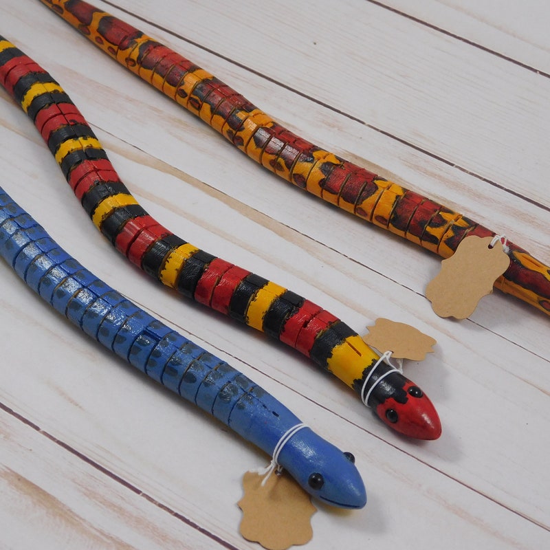 Wooden Snake - Etsy