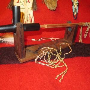 Native American Black Pipestone Peace Pipe Plains Sacred 24” Steatite ...