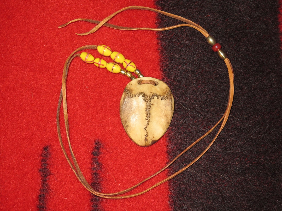 Native American Deer Suture Bone Necklace Choker - Sacred Journey ...