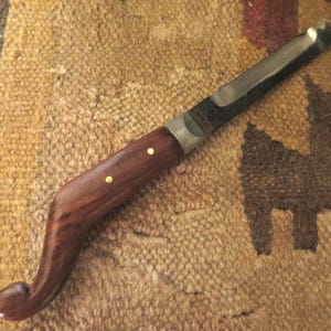 Hand Forged Carbon Steel Crooked Knife - Right Handed Mocotaugan ...