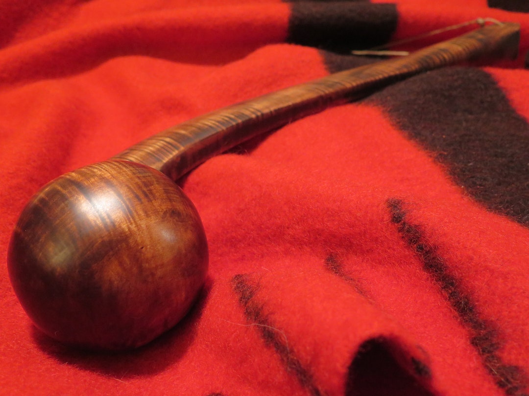 Algonquin Ball Head Club - Hand-carved Native American Historical ...