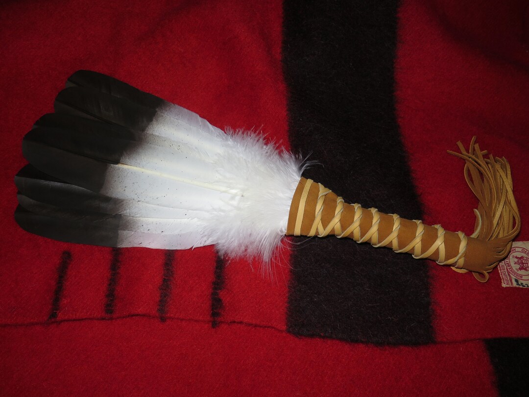 Eagle Feather Native American Hand-made 5-feather Golden Eagle Medicine ...