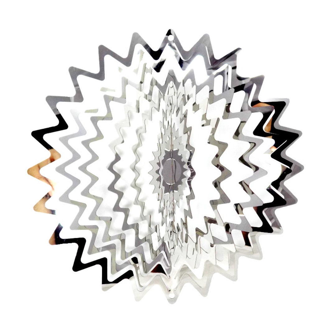 3D Stainless Steel Wind Spinner: Bird Scare Mirror - Etsy