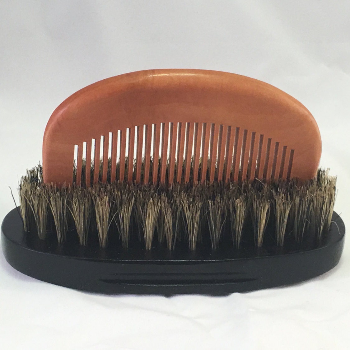 Beard Grooming Natural Boar Bristle Beard Brush Wood Comb | Etsy