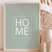 Home Print Typography Print Home Quote Green Art Print - Etsy Canada