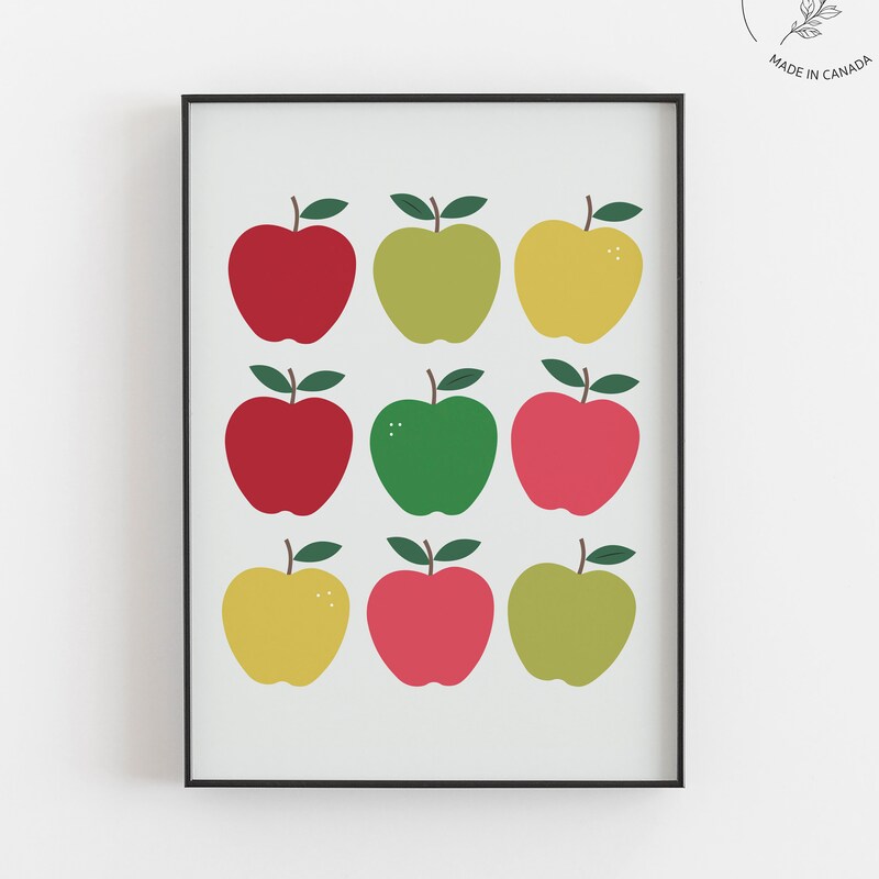 Apple Print - Etsy