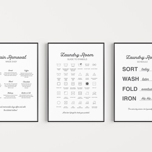 Spanish Laundry Room Complete Stain Removal Guide Como - Etsy