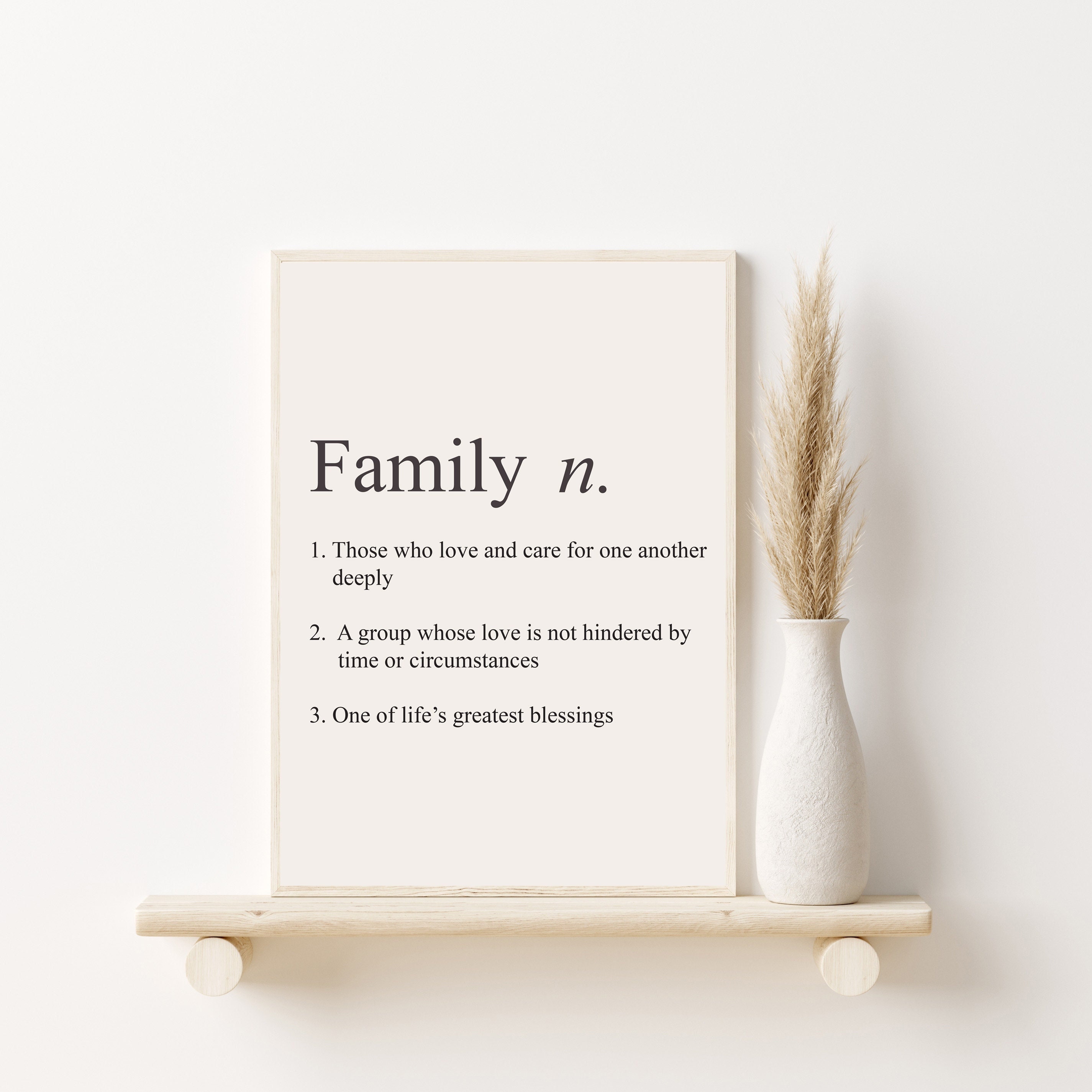 Family Definition Print Family Art Print Family Wall Art | Etsy