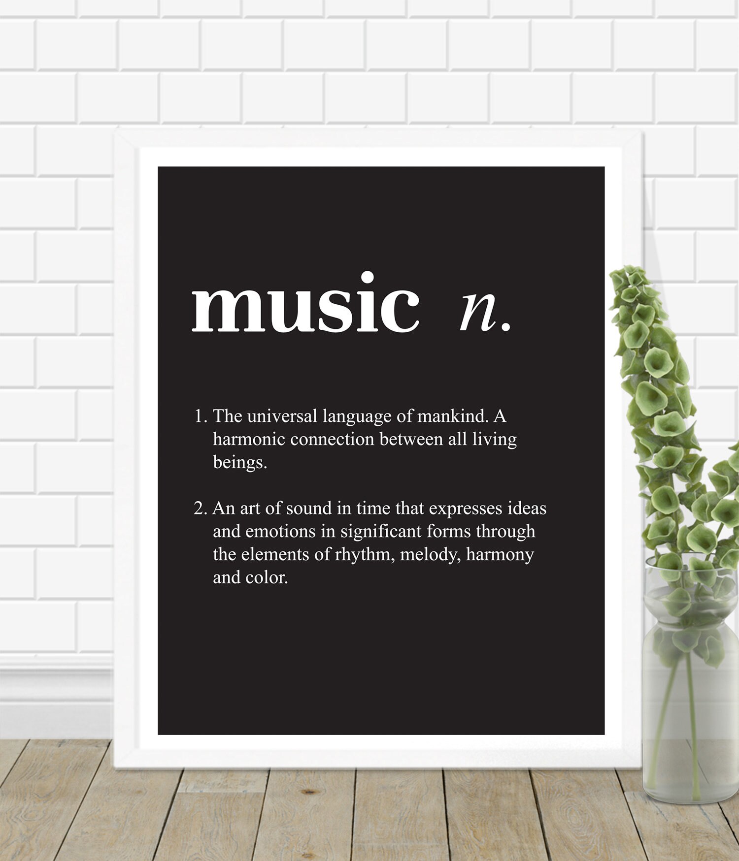 Music Definition Music Print Musician Gift Wall Art | Etsy