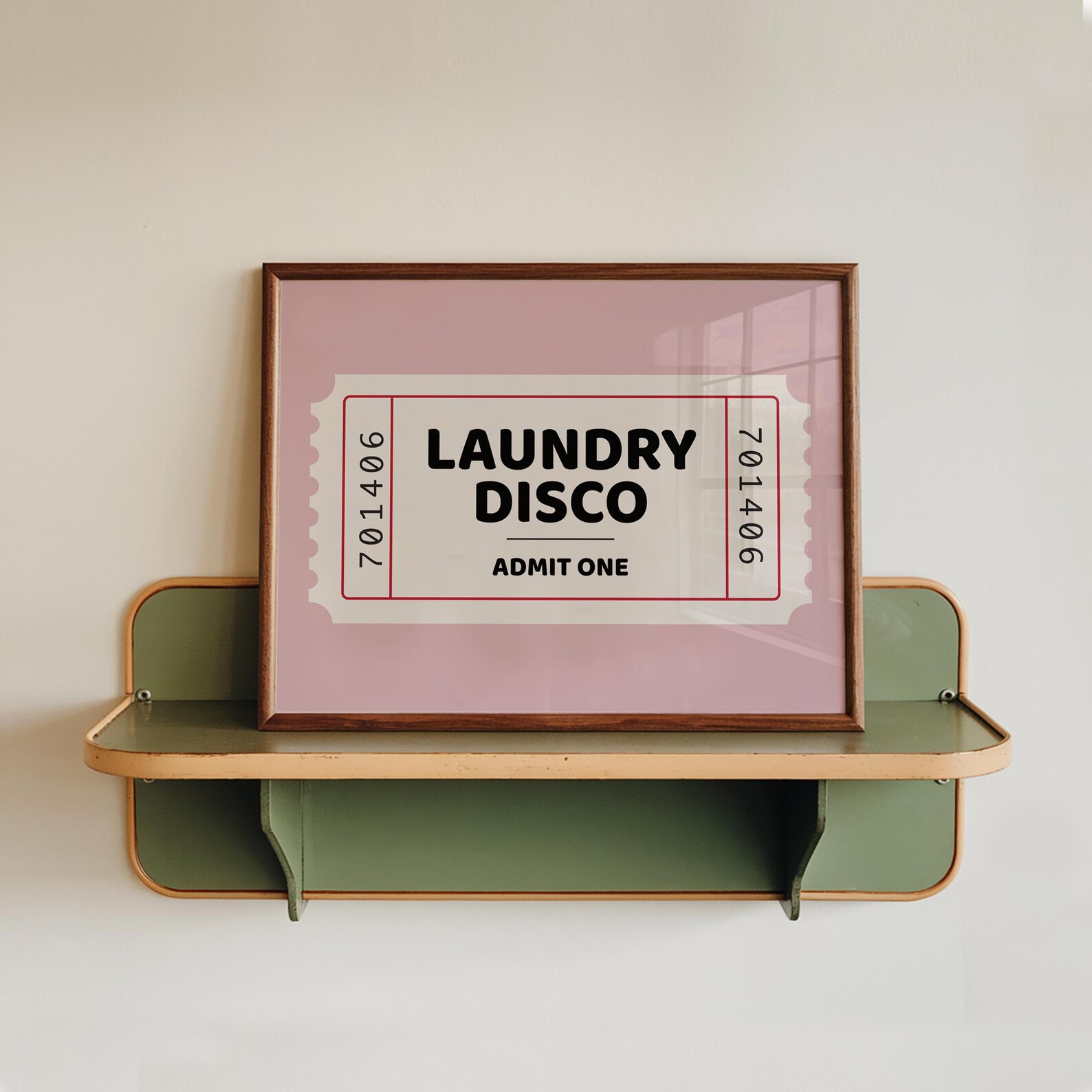 Trendy Laundry Room Wall Art Funny Laundry Sign Disco Print Retro ...