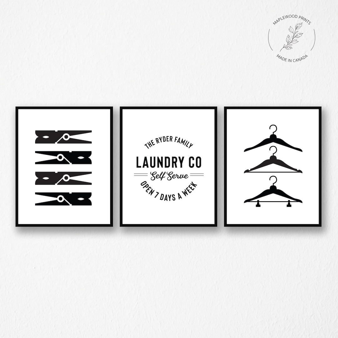 Personalized Laundry Prints Laundry Room Art Laundry Room - Etsy