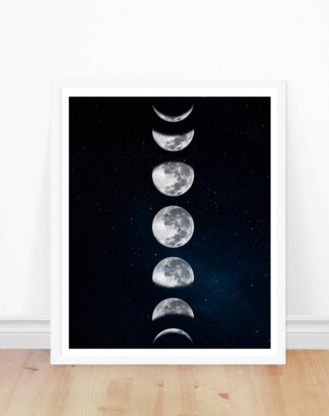 Moon Phases Print the Moon Print Modern Geometric Art Print - Etsy