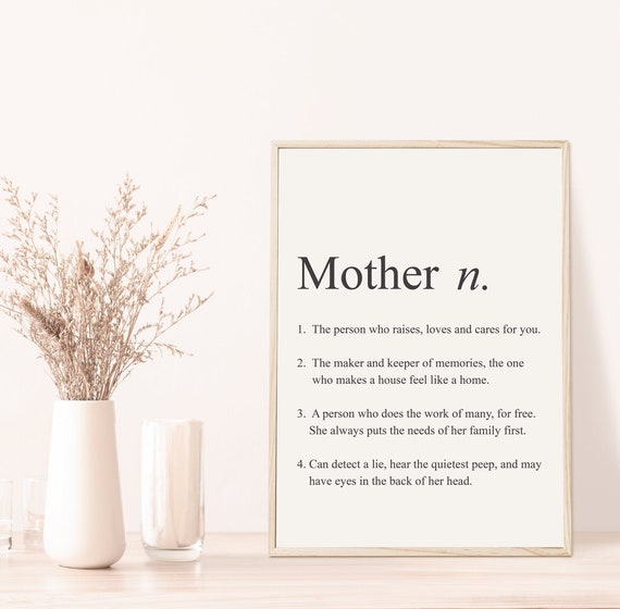 Mutter Definition Mama Definition Muttertagsgeschenke - Etsy.de