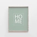 Home Print, Typography Print, Home Quote, Green Art Print, Green ...